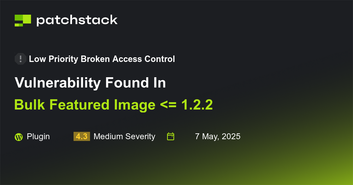 WordPress Bulk Featured Image plugin